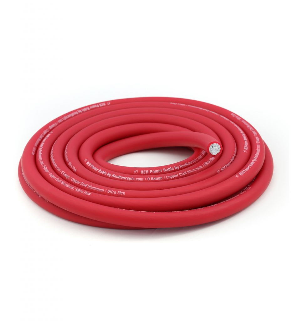 KnuKonceptz KCA Kable 1/0 Ultra Fleks Red CCA Power / Ground Cable ...