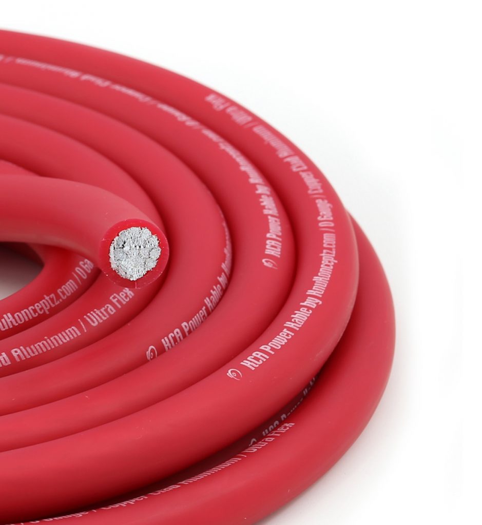 KnuKonceptz KCA Kable 1/0 Ultra Fleks Red CCA Power / Ground Cable ...