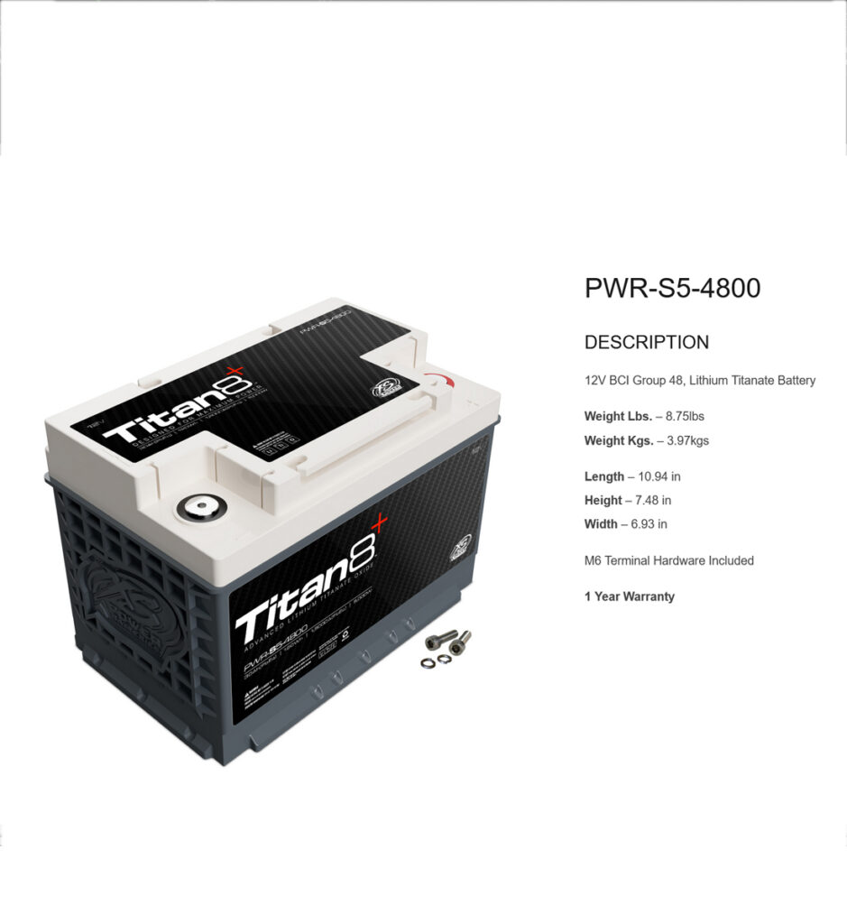 XS Power Titan8 Direct fit Lithium Titanate 12v Battery – BladeICE